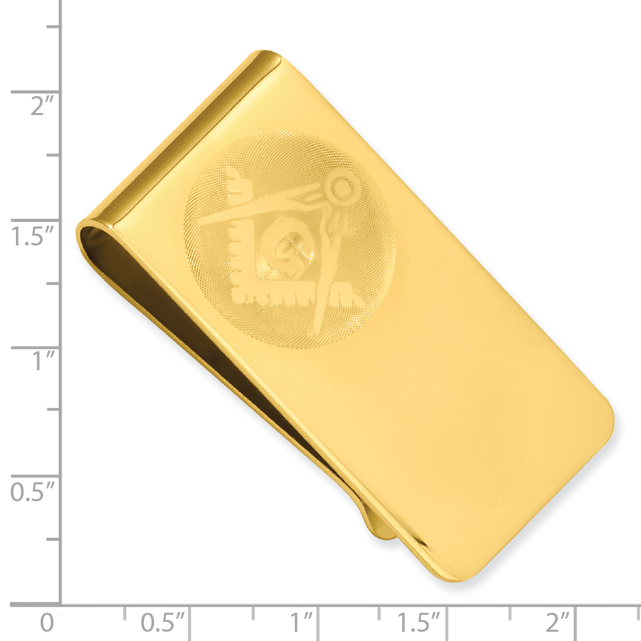 Gold-plated Masonic Engravable Money Clip | eBay