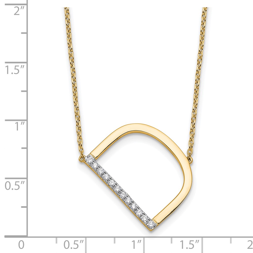 Sideways Diamond Initial D Necklace | J.C.’s Jewelry & Repair