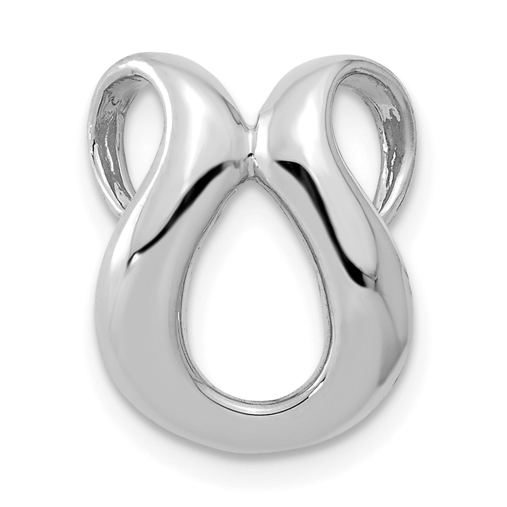 14K White Gold Polished Slide | J.C.’s Jewelry & Repair