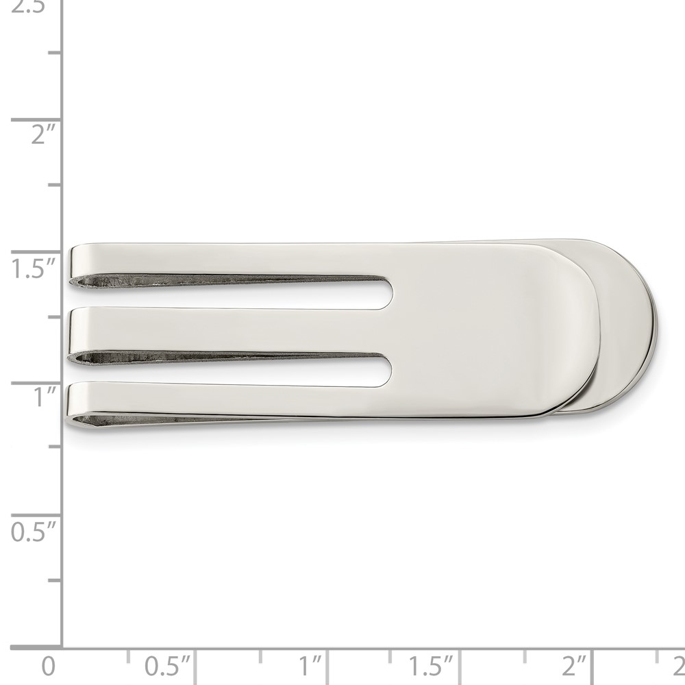 Chisel Stainless Steel Polished Money Clip | J.C.’s Jewelry & Repair