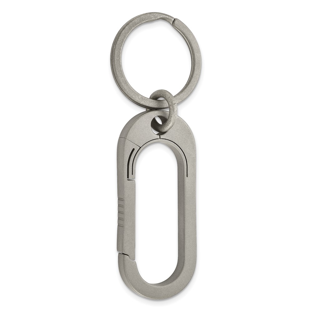 Chisel Titanium Brushed Carabiner Key Ring | J.C.’s Jewelry & Repair