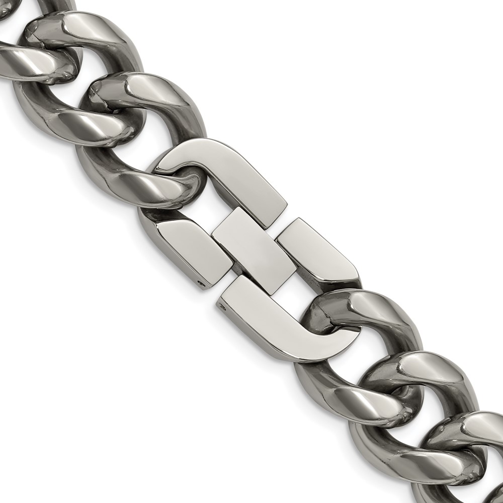 Titanium Polished Curb Necklace | J.C.’s Jewelry & Repair