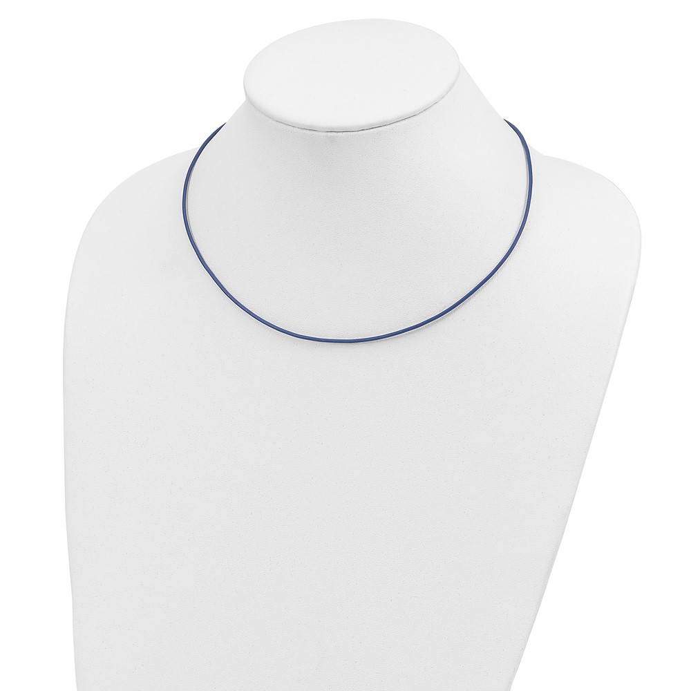 Royal Blue Leather Cord Necklace | J.C.’s Jewelry & Repair