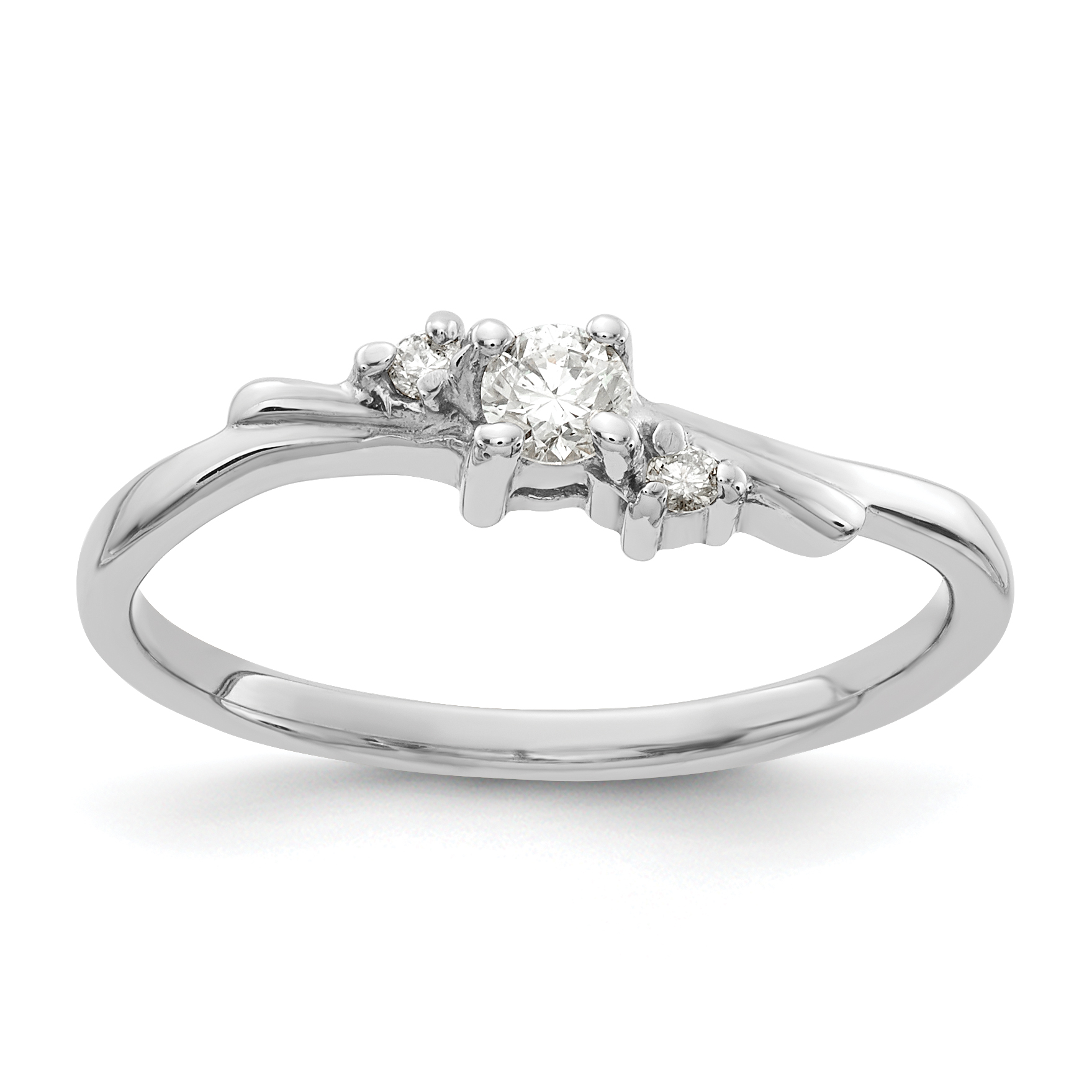 14k Gold Polished AA Diamond ring Y1634AA 883957425733| eBay
